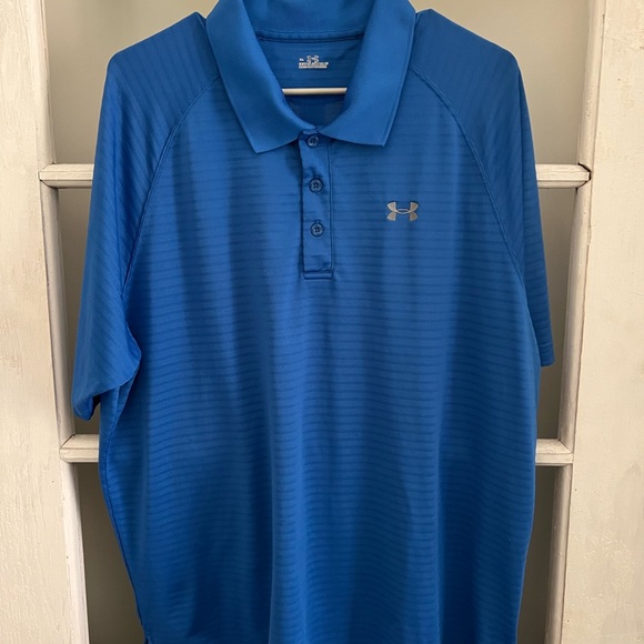 Under Armour | Shirts | Mens Under Armor Polo Blue | Poshmark